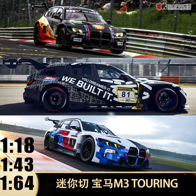 宝马M3 TOURING纽博格林赛车冠军迷你切 1:18 64仿真汽车模型收藏