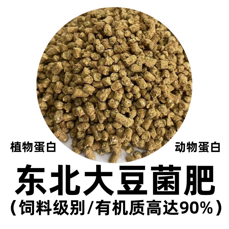 东北大豆菌肥微生物菌剂有机肥蔬菜肥花卉肥绿植槟榔黄叶病豆粕肥