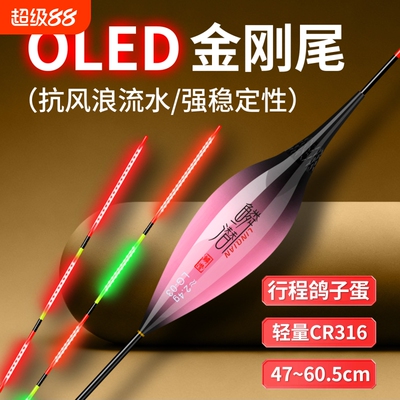 鸽子蛋行程浮漂OLED夜光漂