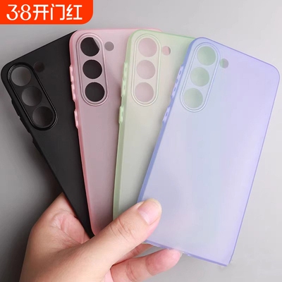 适用三星GalaxyS25Ultra手机壳超薄硅胶软壳oppofindx8pro保护壳s24p手机壳时尚简约半透明保护套磨砂防指纹