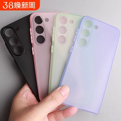 适用三星GalaxyS25Ultra手机壳超薄硅胶软壳oppofindx8pro保护壳s24p手机壳时尚简约半透明保护套磨砂防指纹