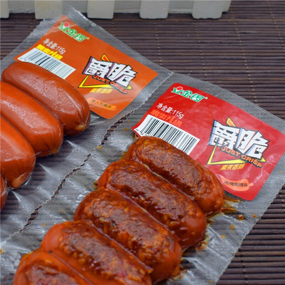 金锣爵脆密辣115g办公室休闲小吃零食香辣美味即食火腿肠香肠脆肠