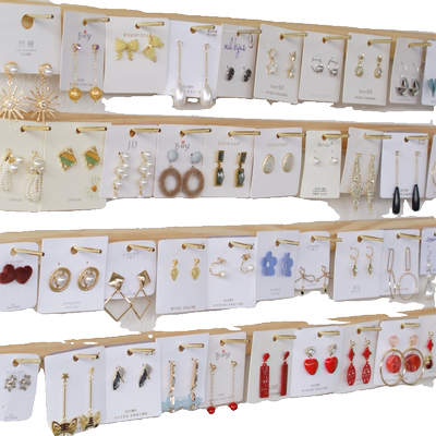 穿戴甲首饰展示架挂袜子饰品木条挂架子挂墙耳环耳饰手机壳上墙