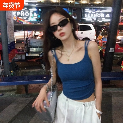 双肩吊带背心女遮副乳内搭外穿