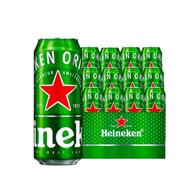 Heineken喜力经典罐啤酒500毫升口感醇厚酒精度5°（顺丰包邮）