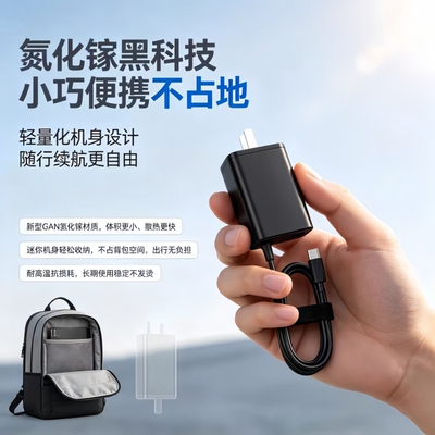 适用大疆无人机原装65W充电器