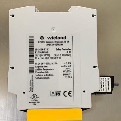 R1.190.0010.0 安全继电器 Wieland威琅 工控安全控制器议价维修