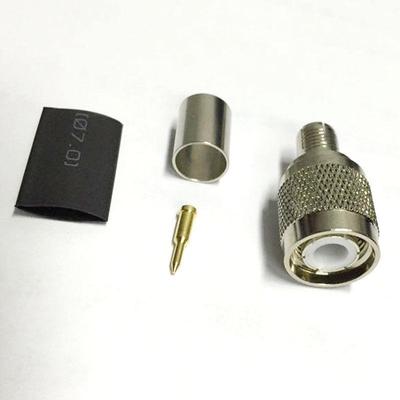 50-5DFB馈线用TNC内螺纹内针压接头GPS天线连接设备可用TNCJ-50-5