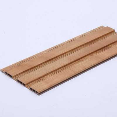 新款直销源头WPC wall panel长城板生态木护墙板背景墙外贸格栅吊