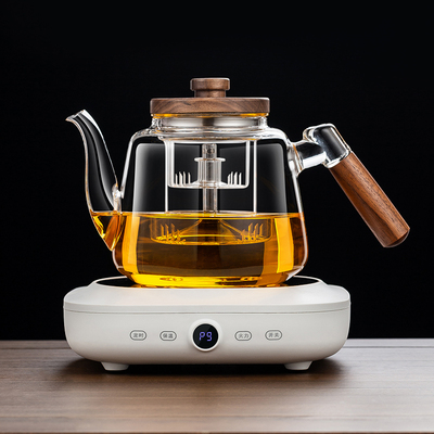 侧把家用电陶炉加厚煮茶壶玻璃