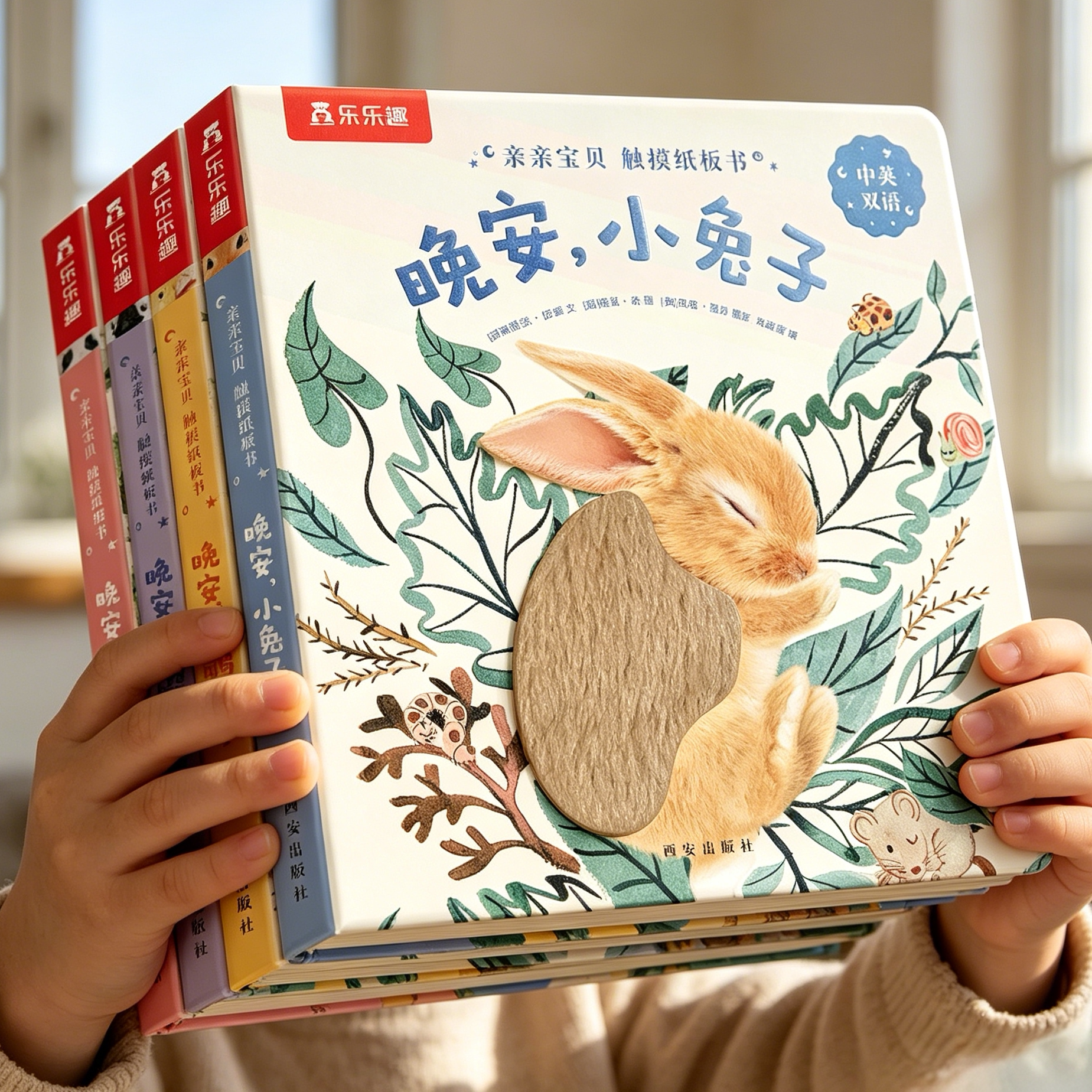 绘本0到1-3岁触摸书婴儿早教蒙氏早教书新生儿礼物小月龄婴儿故事书一两岁半宝宝的第一本触摸书启蒙认知书一两岁宝宝书洞洞书籍