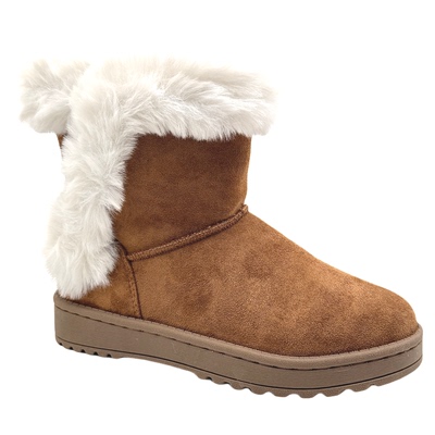 亲子靴雪地靴全绒毛防滑靴