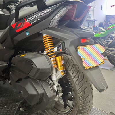 凌云改装C400GTC400X改装阻尼可调后减震后避震器总成