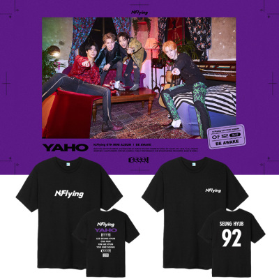 NFlying组合专夜好周边衣服同款短袖T恤男女印花打歌服