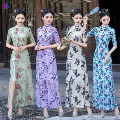 chinese traditional dress cheongsam women qipao旗袍plus size