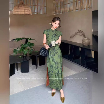 qipao cheongsam chinese traditional dress chipao旗袍复古新