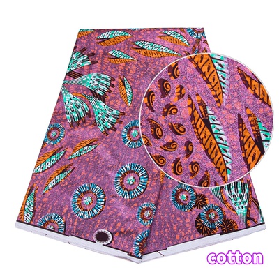 3码 非洲印花波西米亚烫金面料African gold-embossed fabric
