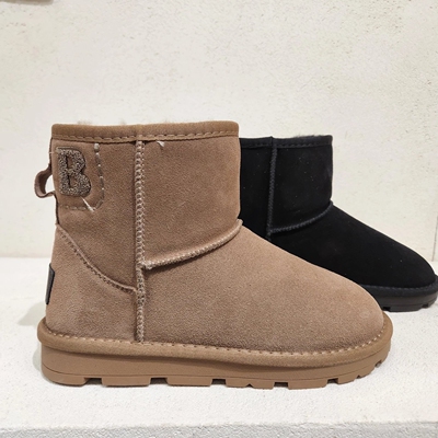 68029牛皮雪地靴撤柜清版长毛大