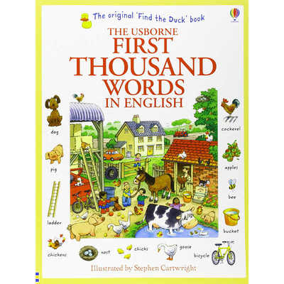 1000词 英文原版绘本 First Thousand Words in English 1000个英语单词 词汇书 平装大开