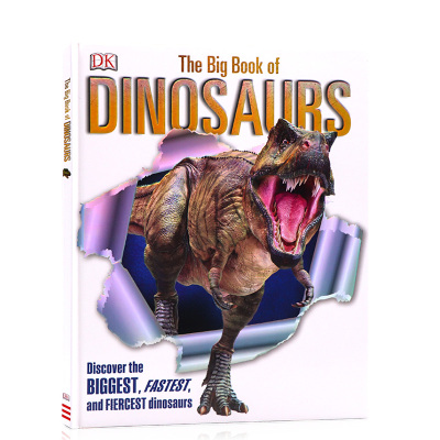 英文原版 DK 恐龙 DK Big Book of Dinosaurs 精装大开本 儿童科普读物 百科全书 5-8岁年龄段启蒙书三叠纪侏罗纪白垩纪恐龙启蒙史