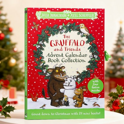 咕噜牛和朋友们的历险旅程圣诞节倒数日历盲盒书 大开本 英文原版 The Gruffalo and Friends Advent Calendar Book 茱莉亚唐纳森