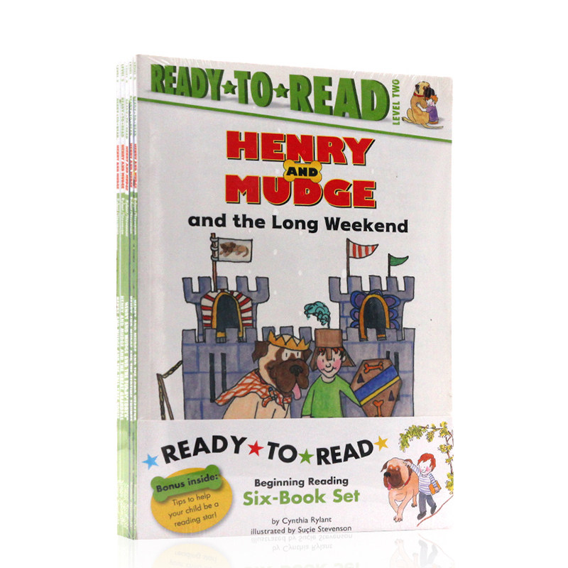 Henry and Mudge亨利和玛吉6本进口英文原版正版汪培珽第二阶段 Ready to read level 2儿童分级阅读读物汪培廷_虎窝淘