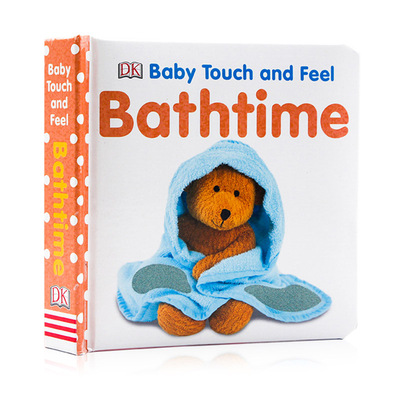 DK出版 进口英文原版 Baby Touch and Feel:Bathtime洗澡时间 宝宝感觉触摸纸板书感官训练边学边玩儿童英语启蒙0-1-2-3岁亲子阅读