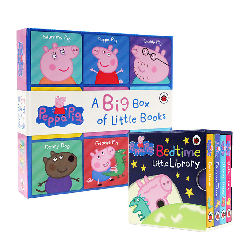 就英文原版正版 Peppa Pig A Big Box of Little Books小猪佩奇粉红猪小妹 Peppa Pig Bedtime ...
