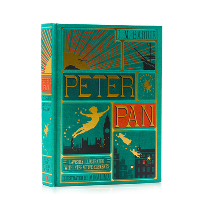 Minalima手工立体书 彼得潘小飞侠 Peter Pan 英文原版 全彩复刻机关书插图版 儿童文学经典童话故事 英语启蒙故事书 精装收藏版