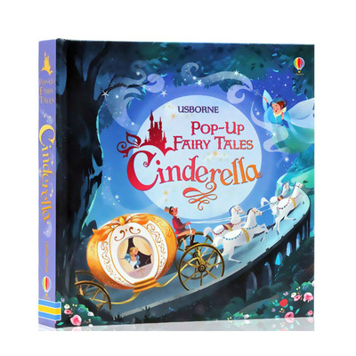 现货 Usborne出品 英文原版绘本 灰姑娘立体书 Pop-up Cinderella 英语全彩纸板书 3D画面童话故事 幼儿童智力开发趣味读本