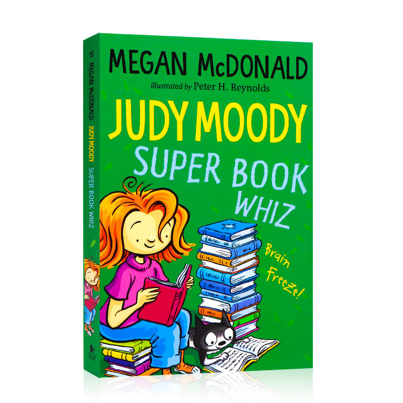 进口英文原版正版朱迪穆迪超级书迷 Judy Moody #15 Super Book Whiz 英文初级章节书 儿童畅销文学小说书籍 7-12岁