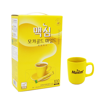 摩卡速溶黄麦馨韩国三合一咖啡粉