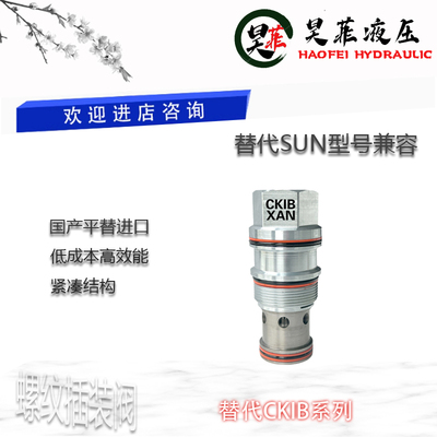 平替SUN螺纹插装CKIB-XAN/XBN/XCN/XDN/XFN/XEN/XZN先导单向阀