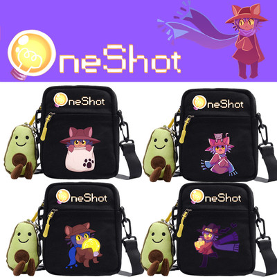 外贸OneShot新品跨境动漫单肩包帆布包可爱百搭小方包学生斜挎包