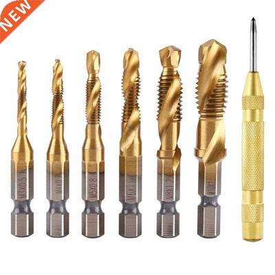 1/4 inch HSS Spiral Hex Shank Combination Drill Screw Tap Bi