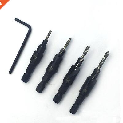 1/4 Woodworking Hole Countersunk Head Drill HSS Hex Shank Co