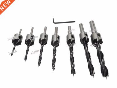 Freeshipping 7pcs5 Flute Chamfer mm-10mm +1 Wrench woodwork