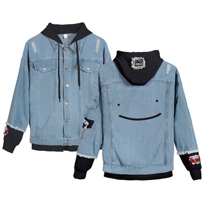 Anime Dreamwastaken Winter Men Jacket Men Denim coat