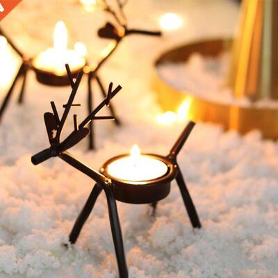 Christmas Table Decor Reindeer Tea Candle Holder of vertical