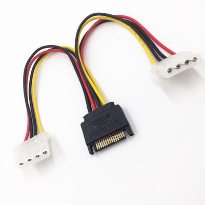 SATA Revolution To IDE Power Cord SATA15pin Male Head One Po