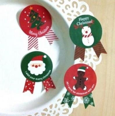 80pcs/lot Vntage Chrstmas Theme seres Badge Desgn