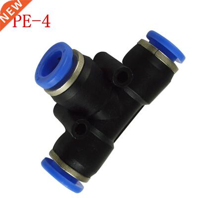 10 pcs PE-4, Pneumatc fttngs m tee fttng , push n qu