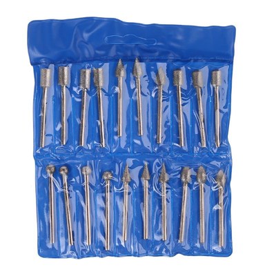 20/pcs 6X3mm Diamond  Rotary Tool Sintered Diamond Burs Abra