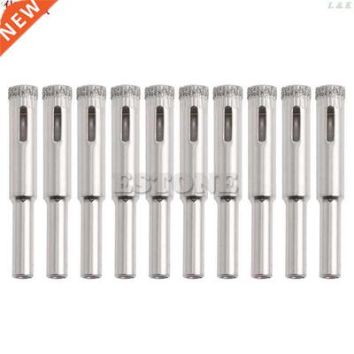10Pcs 5mm 6mm 8mm 10mm 12mm Diamond Coated Core Drill Bits H