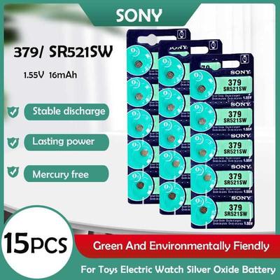 15PCS Original Sony 379 SR521SW SR63 AG0 D379 V379 1.55V Sil