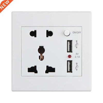 Multifunction DualB Wall Switch Socket High Quality Five-hol