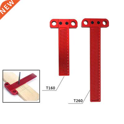 Woodworking Scriber T-Type Ruler Hole Scribing Gauge Aluminu