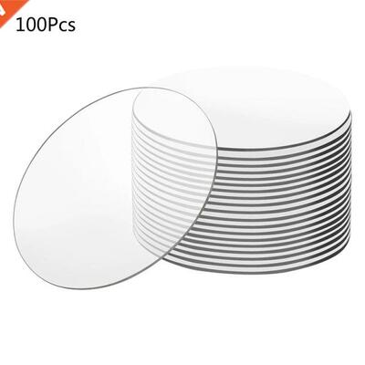 Clear Acrylic Round Discs 100pcs/set Handade Pendant Char