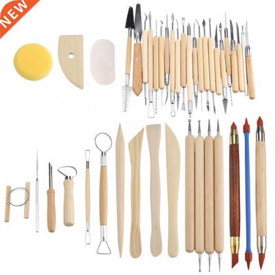 42Pcs Ceramic Pottery Crafts Tools Set Clay Sculpting Carvin