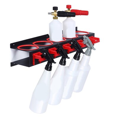 Spray Bottle Storage Rack Abrasive Material Hanging Rail Car